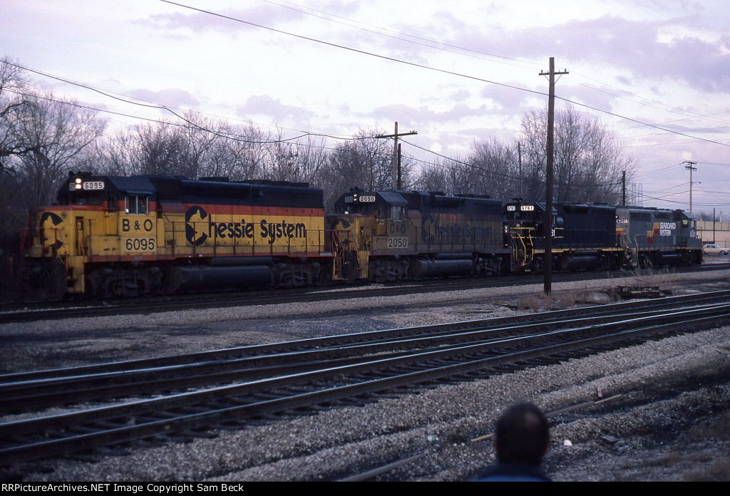 CSX 6095, 2050, 6761, and 6357